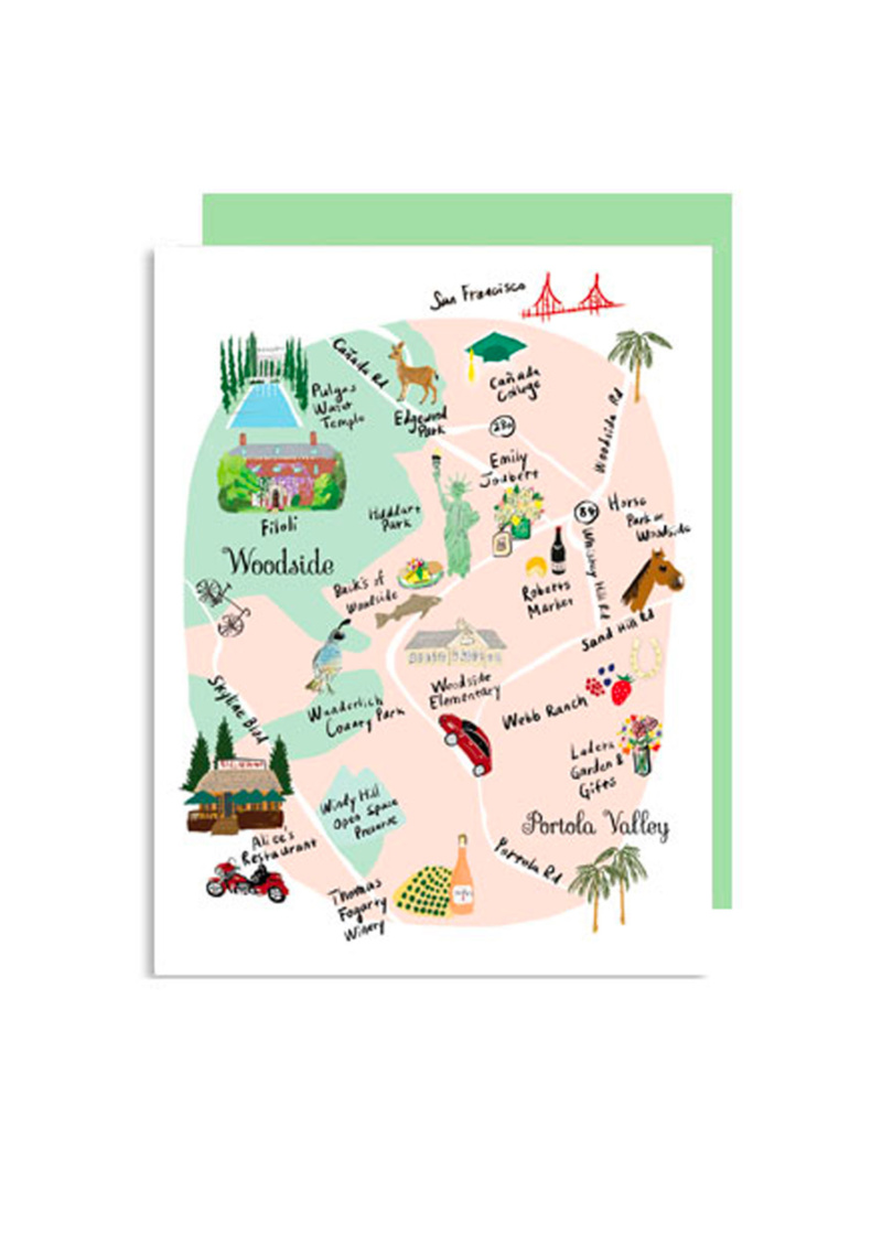 Custom City Map Card - Little Love Press