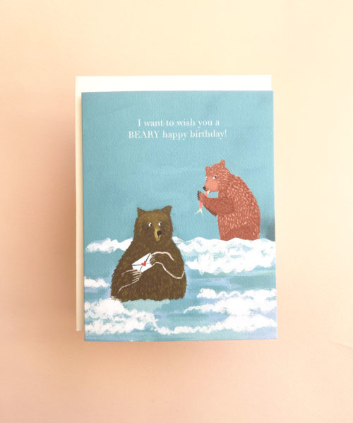 Beary Happy Birthday Card - Little Love Press