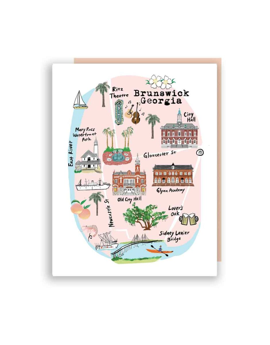 Custom City Map Card - Little Love Press