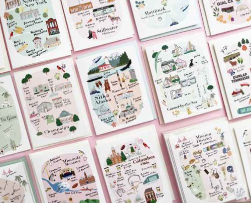 Custom City Map Card - Little Love Press