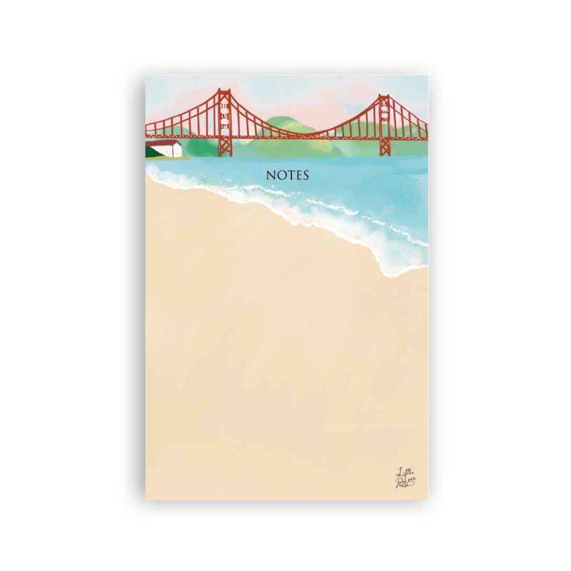 San Francisco Golden Gate Bridge Notepad - Little Love Press